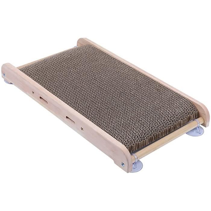 Griffoir en carton pour chat Couleur bois 46 x 25 x 5 cm[725 ...