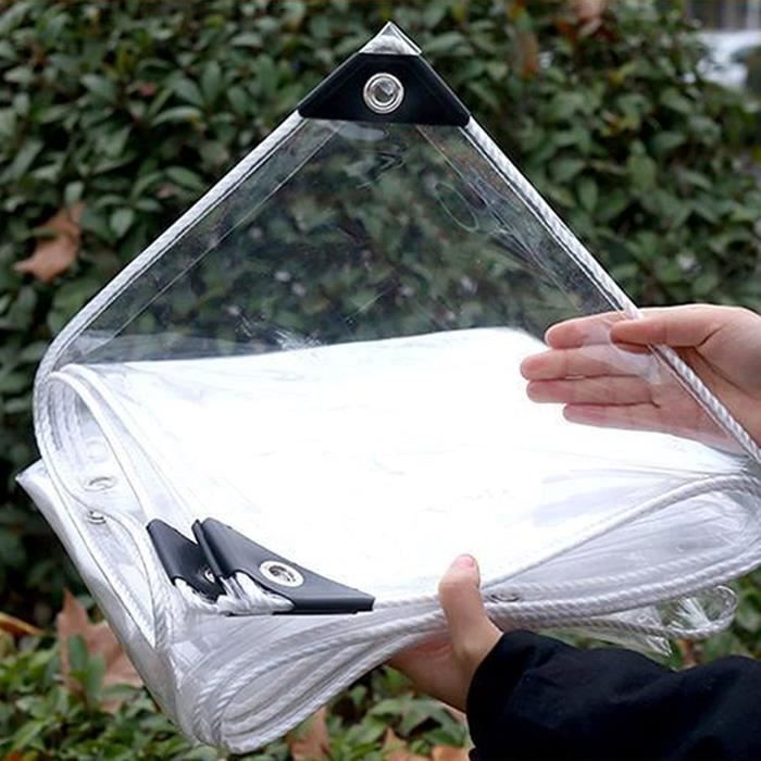 Bâche Imperméable Transparente en PVC, Bâche De Protection Extérieure ...