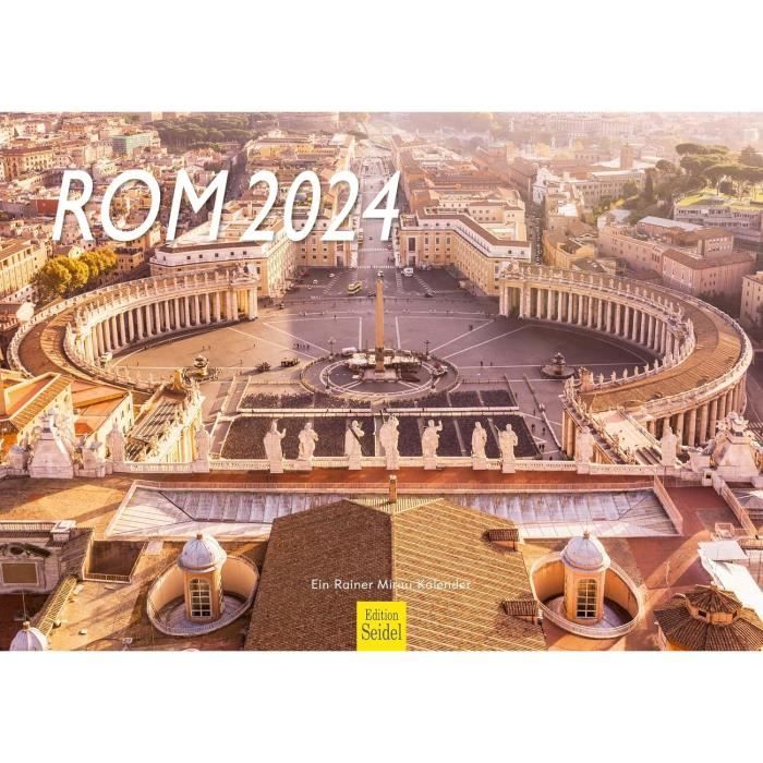 Calendrier Mural Rome 2024 - Format A3 - Europe, Italie, Colisée Place ...