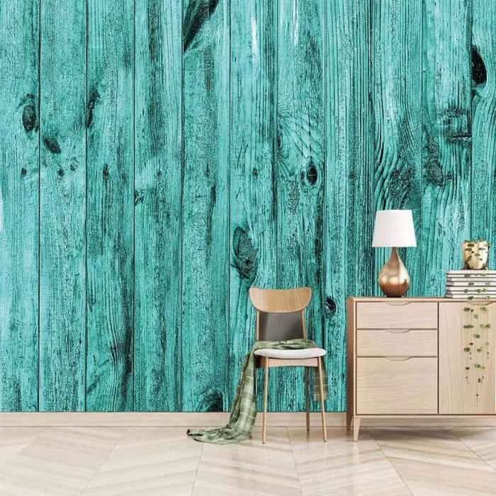3D Papier Peint Adhesif Salon Chambre Papiers Peints Art De Planche De ...