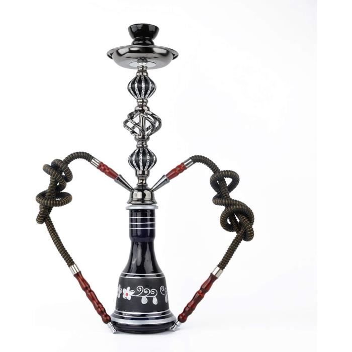 Chicha narguilé - 2 Sorties,Hookah 54cm Complet Verrede Qualité Shisha ...