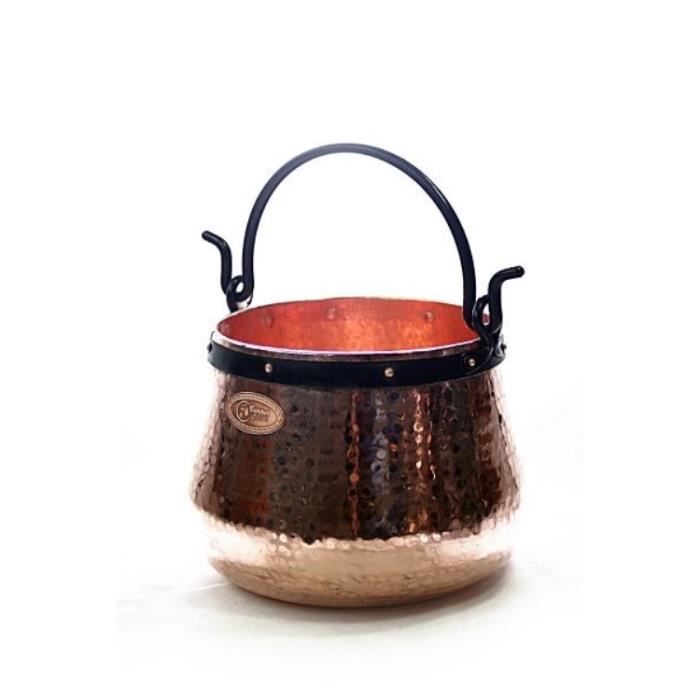 Chaudron en cuivre artisanal 40 litres - "CopperGarden®" - Cdiscount Maison