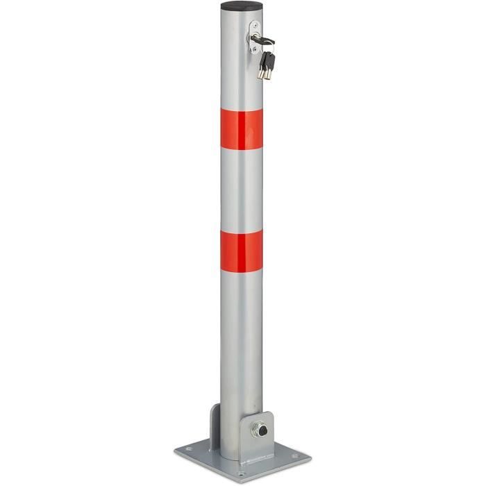 Poteau Stationnement Rabattable Acier Arrêt Parking Hxlxp: 65 X 15 13 ...