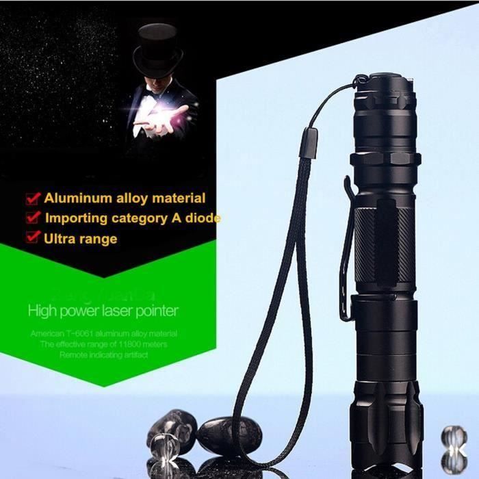 8000M 532nm Réglable Vert Laser Pointeur Stylo Beam Jusqu'à Visible ...