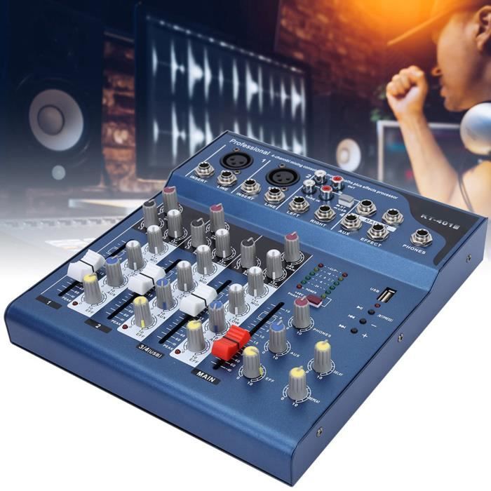 YIC Table De Mixage Stéréo Mélangeur Professionnel À Faible Bruit À ...