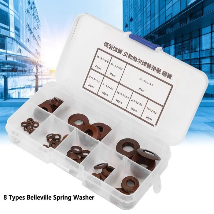 Rondelle à ressort Belleville 8 Types Ressort de compression Belleville ...