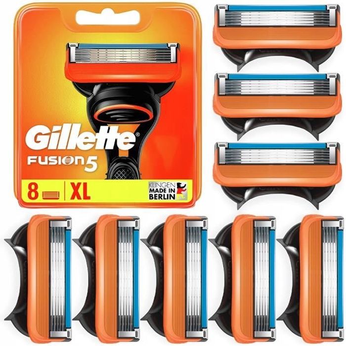 Lames de rasoir - Gillette - Fusion5 - 8 recharges homme précision ...