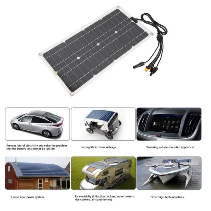 Module solaire Panneau solaire avec contrôleur monocristallin 250W double port USB charge 12V ...