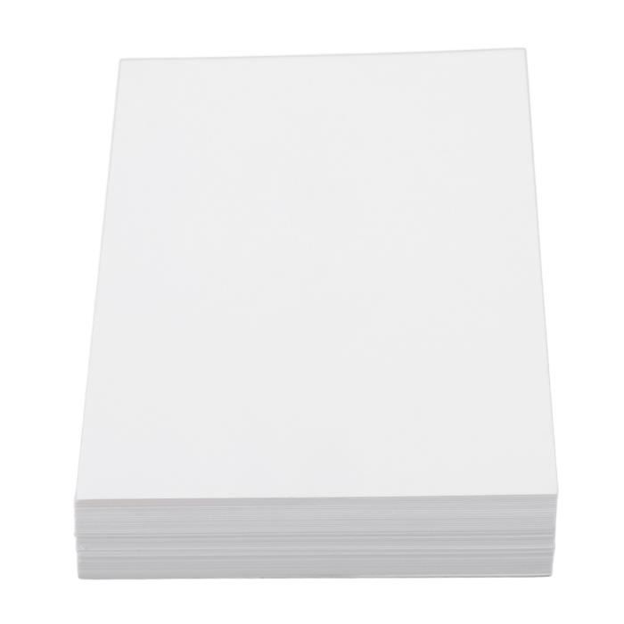 GOTOTOP aggloméré blanc 50 Pcs Papier Cartonné Blanc Support Impression ...