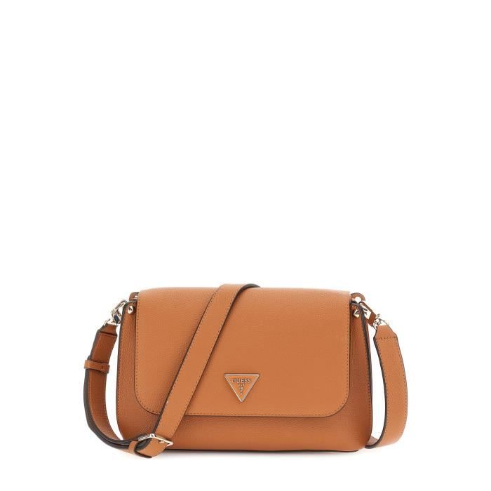 Sac Bandoulière Guess Emiliya Cognac Marron - Cdiscount Bagagerie ...