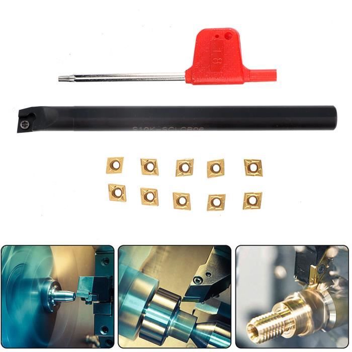 HURRISE Porte-outil CNC CNC Porte-outil Couper Rainurage Porte-outil de ...