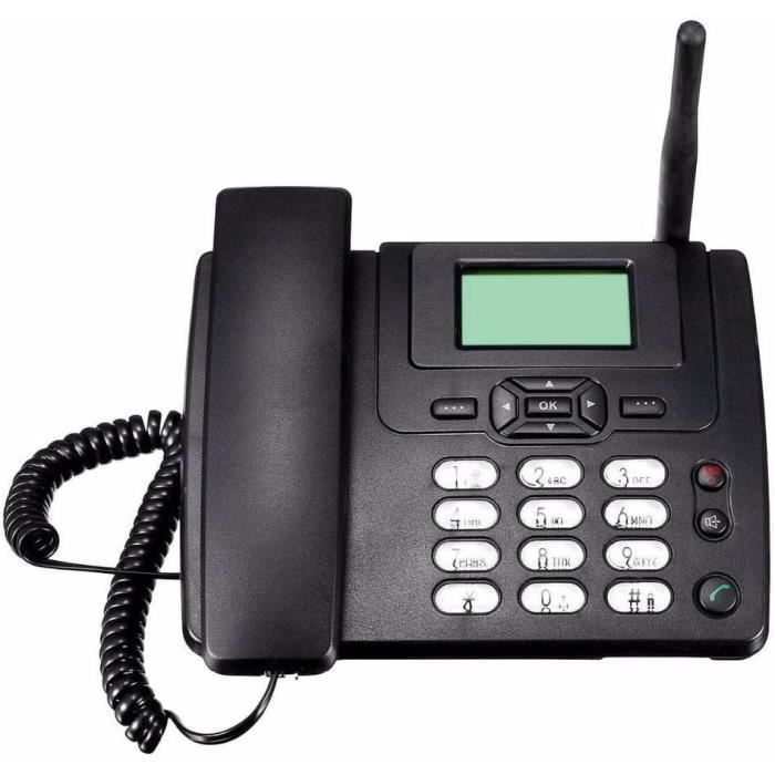 Sans Fil GSM SMS Une Fonction Sim Carte Desktop Fixe Téléphone sans Fil ...