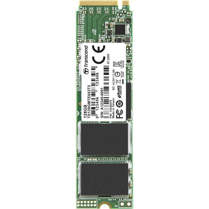 Transcend MTE652T2 128 GB SSD interne NVMe/PCIe M.2 PCIe NVMe 3.0 x4 ...