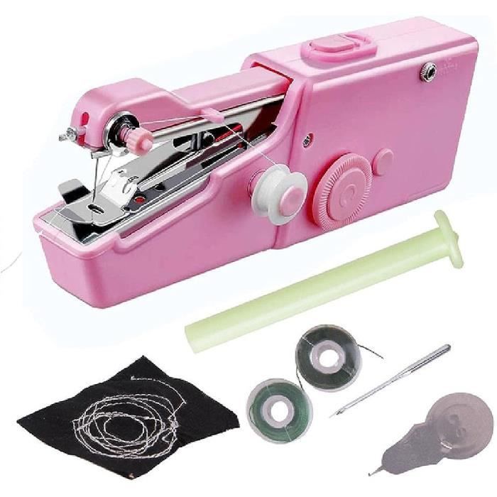 Ghkk Mini Machines À Coudre Portables Travaux D'Aiguille Vêtements À ...