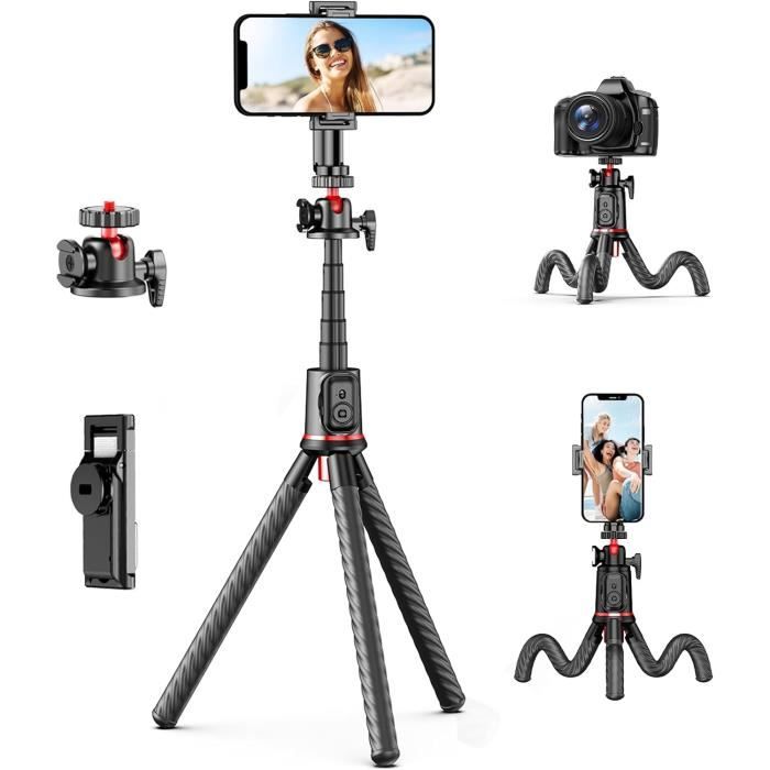 Trépied Pour Appareil Photo, Mini Trépied Extensible Flexible Avec Tige ...