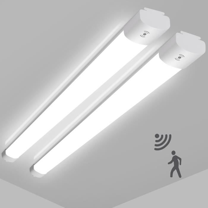 Neon Led 60Cm(Pack Of 2), Tube Led 20W 2200Lm, Plafonnier Led Avec ...