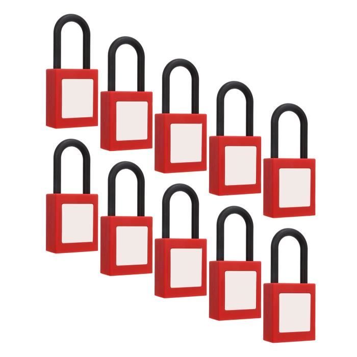 Verrou de verrouillage 10 Pcs Lockout Tagout Lock Kit, Ensemble de ...