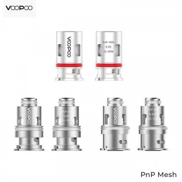 Lot de 2 - VooPoo Résistances PnP Mesh pour Vinci/Vinci X (5pcs) - VM5 - 0.2ohm VM5 - 0,2ohm ...