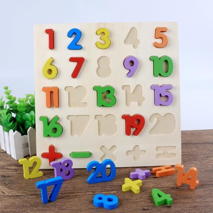 Vvikizy Tableau de puzzle de lettres Puzzle Alphabet en bois pour tout ...