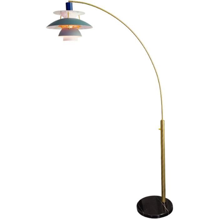 Floor Lamp Lampadaire Arc Lampe sur Pied Minimaliste Moderne avec Abat ...