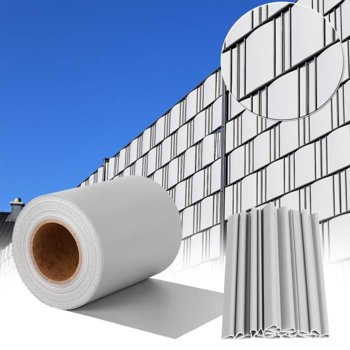 YRHOME 105m de bandes de protection visuelle en PVC Grille à double ...