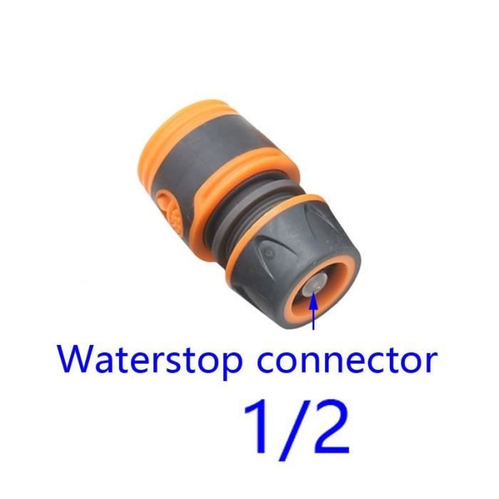 1I2 x Stop water -Connecteur rapide pour tuyau d'arrosage, 1-2-3-4-1 pouce, 16-20-25mm, 1 pièce ...