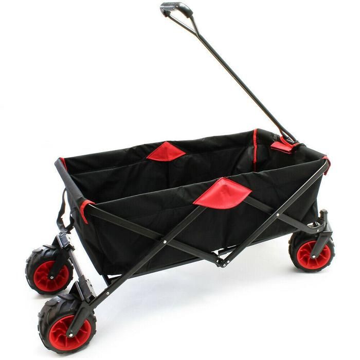 Chariot de transport pliant charette a main chariot de jardin 110 x 50 ...