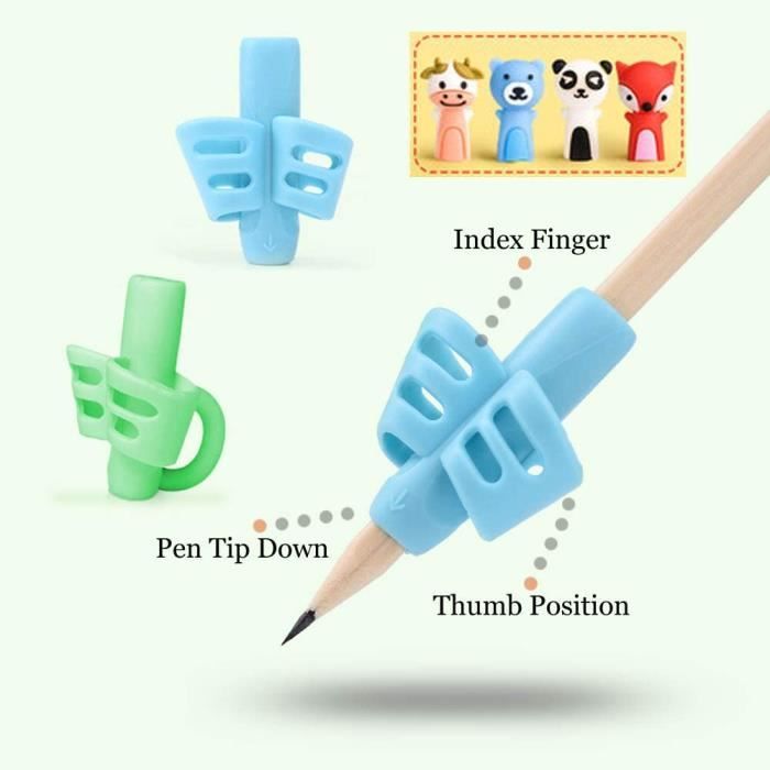 YOUYIKE Lot de 10 Poignée Crayon Set,Guide Doigt Enfant,Grips pour ...