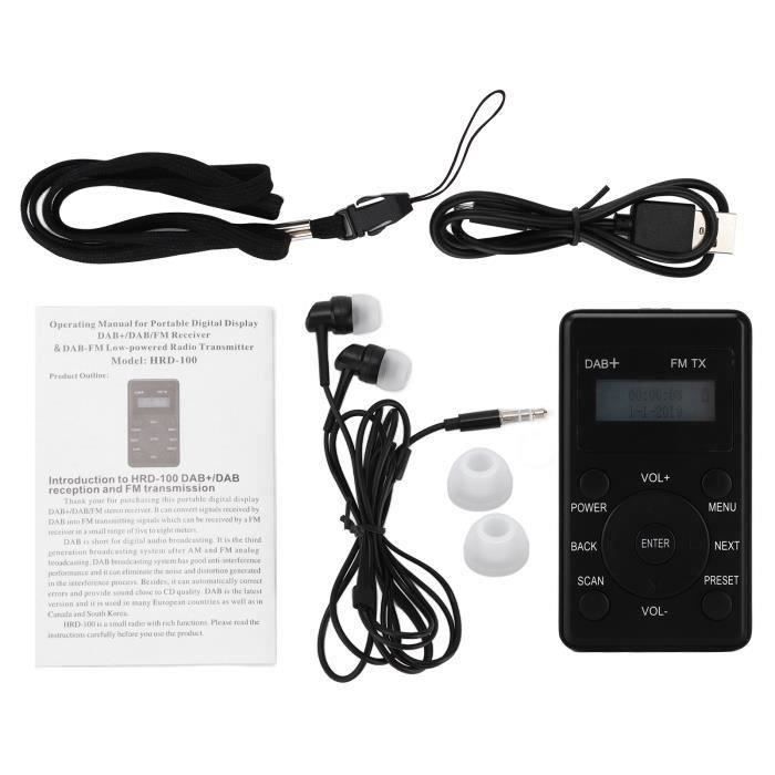 Young-JIT Récepteur Radio Numérique De Poche Portable DabDab + Prise En ...