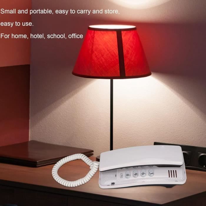 Téléphones Filaires, Téléphone Fixe Filaire Multifonctionnel Pause ...