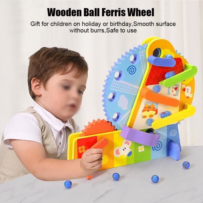 Zerodis Grande roue de boule en bois Jouet éducatif pour Enfants, Jouet ...