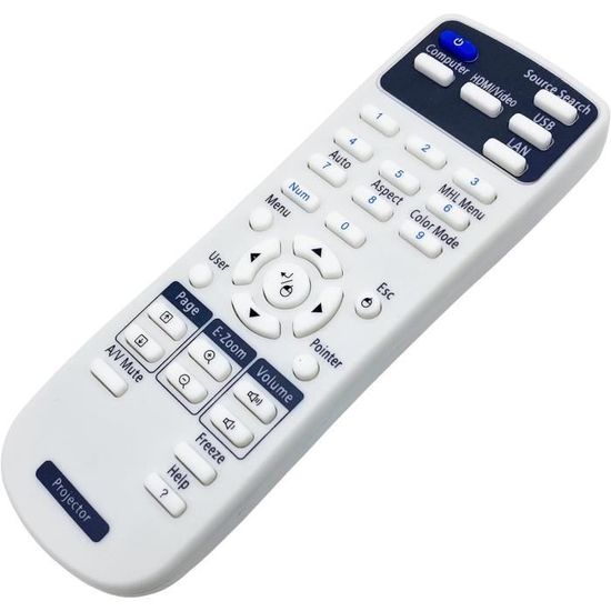 Télécommande 1519442 Pour Epson Projecteurs Eb-440W, Eb-450W, Eb-450We ...