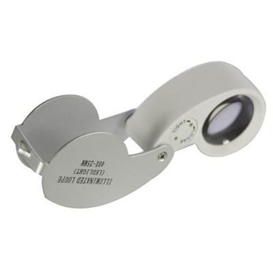 LOUPE OPTIQUE de precision bijoutier x40 25mm avec Led - Cdiscount ...