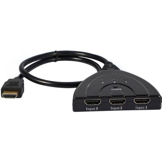 Adaptateur HDMI - DILWE - 3 Ports - 1080P - Commutateur Automatique ...