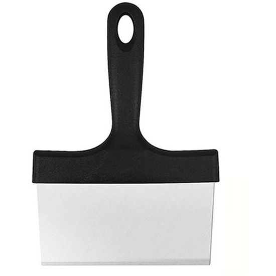 Grattoir inox pour barbecue - OKZ - 1 pièce - Poignée ergonomique ...
