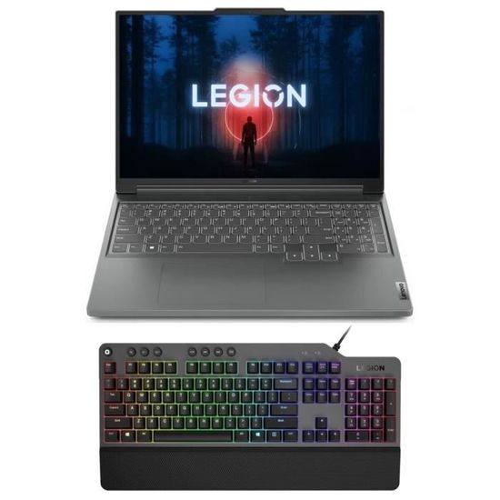 Pack PC Portable Gamer LENOVO Legion Slim 5 - RTX 4060 8GB - 16" 165Hz - R7 7840HS - RAM 16Go ...