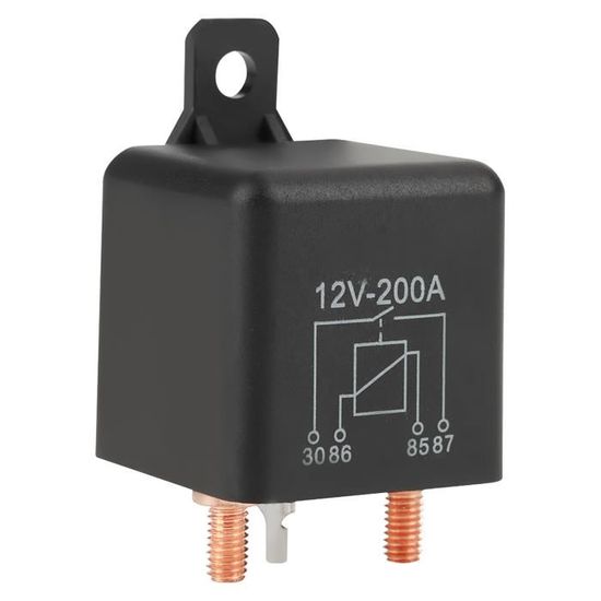 Cikonielf Relais ON/OFF Relay, 12V 200A Normal Car Truck Starter Relay Opened Relay Relay Parts ...