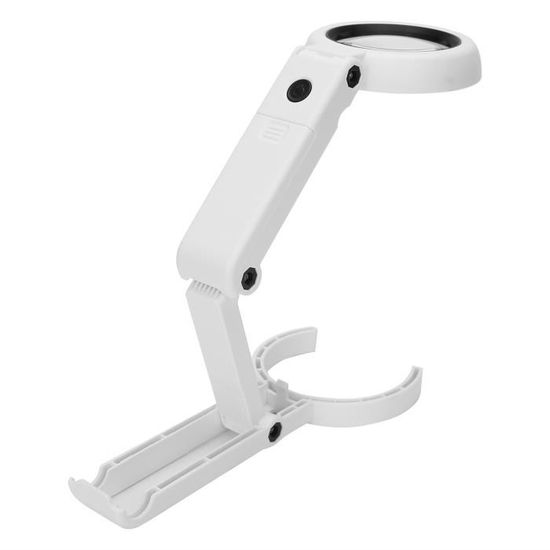 Loupe de lecture à main 5x 11x Loupe USB 8 LED Lumières Loupe Portable Illuminée pour personnes ...