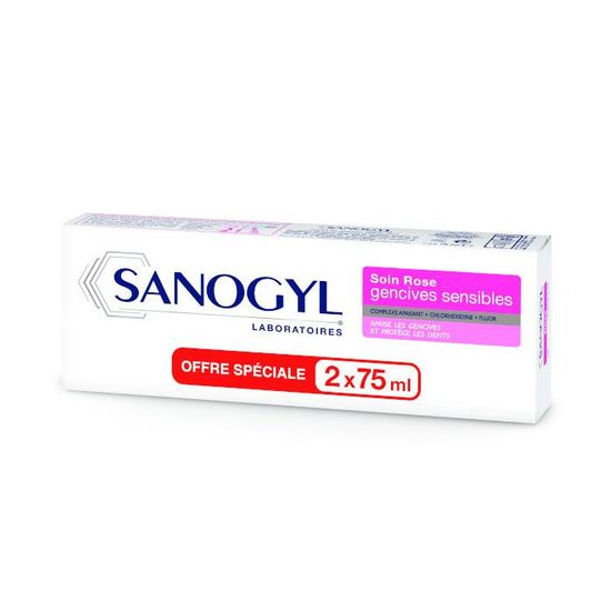 Sanogyl Dentifrice Rose Gencives Sensibles Lot de 2 x 75ml - Cdiscount ...