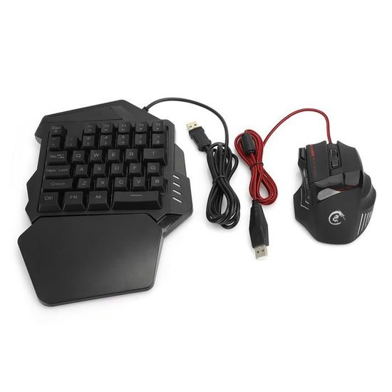 HXSJ J50 OneHanded Gaming Mouse Keyboard Set Accessoire informatique ...