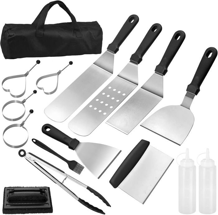 Kit Barbecue|16 Pièces Ustensiles Barbecue,Accessoires Barbecue En ...