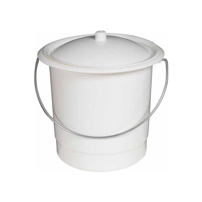 SEAU HYGIENIQUE BLANC AVEC COUVERCLE - Cdiscount Maison