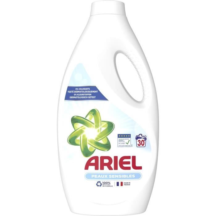 ARIEL Lessive liquide Sensitive - 30 lavages - Cdiscount Au quotidien