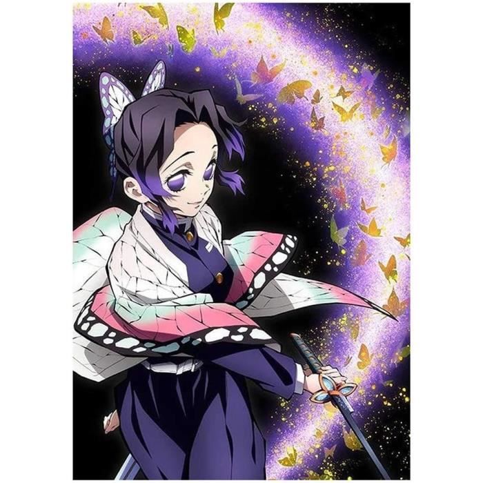 Demon Slayer : Kimetsu No Yaiba Poster Mural Avec Dessin Animé Japonais ...
