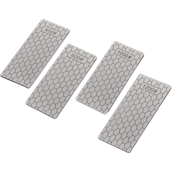 Lot De 4 Pierres À Aiguiser Diamantées 400-600-1000-1200 Pour Aiguiser ...