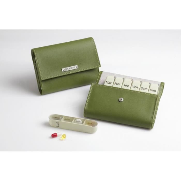 Pilbox Liberty Pilulier Semainier Olive - Cdiscount Santé - Mieux vivre