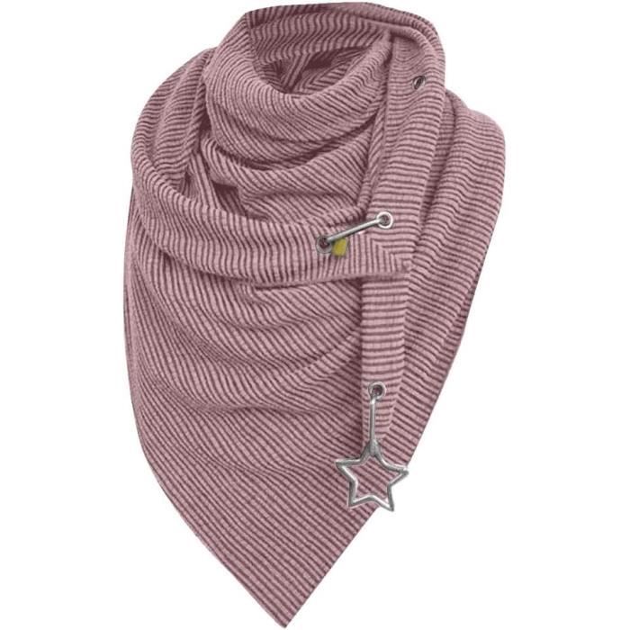 Écharpe Chale Avec Attache Cachemire Chale Hiver Foulard Femme Marque ...