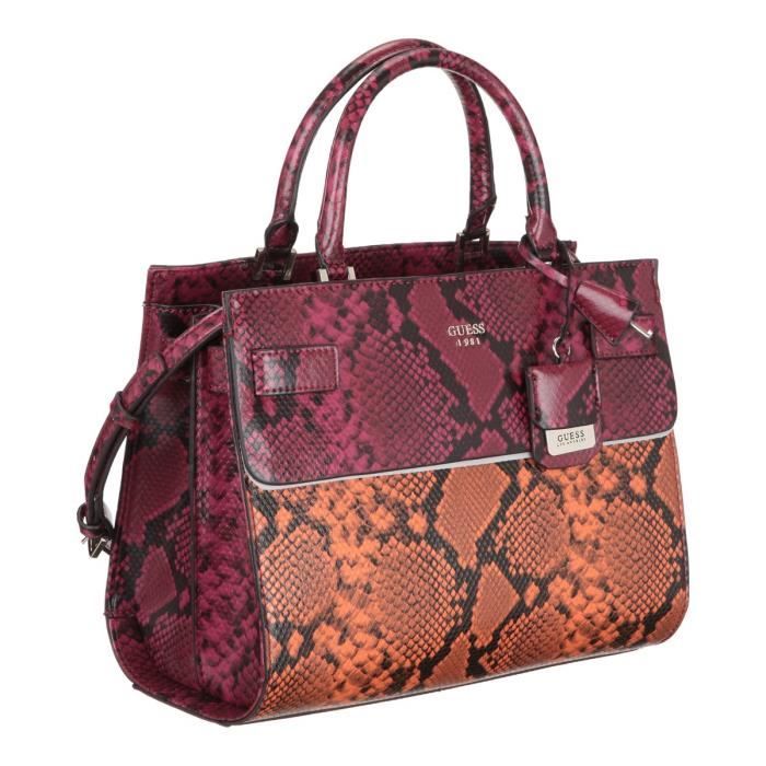 GUESS Sac à Main CATE Rouge Femme Rouge - Cdiscount Bagagerie ...