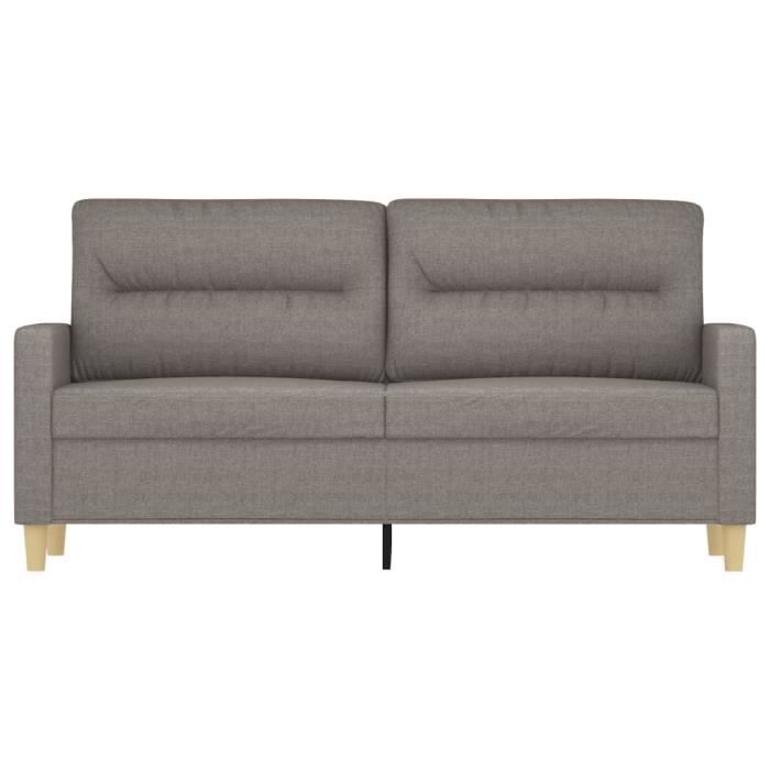 KEENSO Canapé à 2 places Taupe 140 cm Tissu A359242 84506 - Cdiscount ...