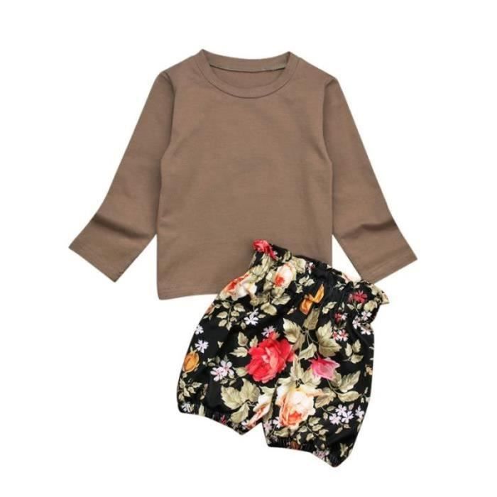 ENSEMBLE DE VETEMENTS Enfant Fille Manches Longues Col Rond Ensemble de ...